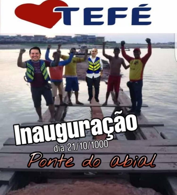 Indignados Tefeenses criam “meme” sobre Ponte do Abial de R$ 7 milhões